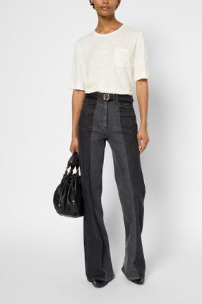 Gerard Darel T-shirt en lin et poche brod&eacute;e - GENNA - Ecru