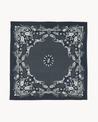 Kujten Grand bandana soie-cachemire &agrave; pois - Grand Bandana Helia Dot