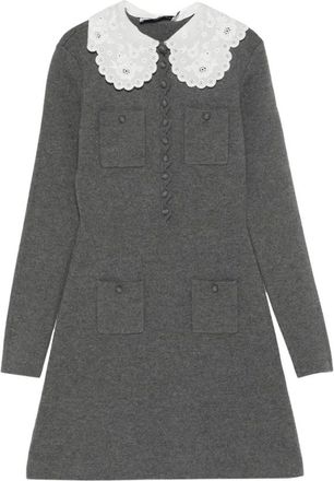 Self Portrait Femme, Robes, Gris, Taille: 38 FR Dress