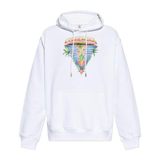 Casablanca Homme, Sweatshirts et sweats &agrave; capuche, Blanc, Taille: XL SweaT-shirt &agrave; capuche &agrave; manches longues Innocence Triangle