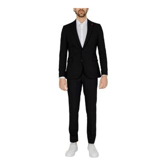 Mulish Homme, Costumes, Noir, Taille: 4XL Blazer Noir &agrave; Manches Longues