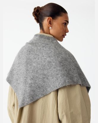 Arket Tuch Aus Alpakawolle Und Wolle -Grau