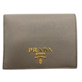 Prada Pre-owned 1Mv204 Bi-fold Wallet - Femme - Pre-owned - Gris - Taille: ONE Size