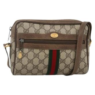 Gucci Sac bandouli&egrave;re GG Canvas Vintage Pre-owned - Femme - Pre-owned - Beige - Taille: ONE Size