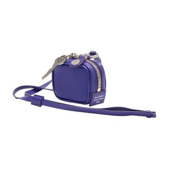 Acne Studios Womens Clutch Purple Calfskin