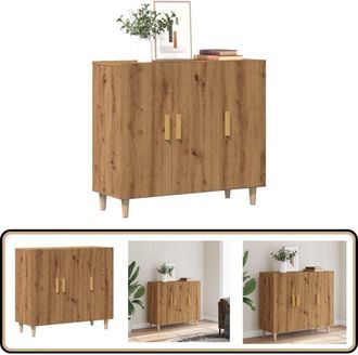 vidaXL Sideboard Artisan-Eiche 90x34x80 cm Holzwerkstoff - Vidaxl