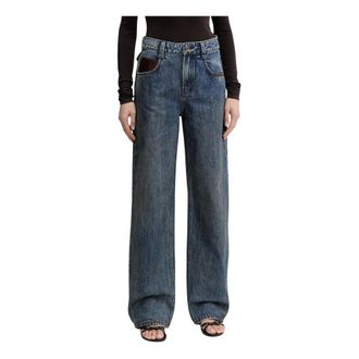 Miss Sixty Femme, Jeans, Bleu, Taille: W25 Wide Jeans