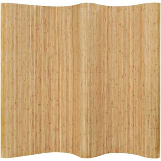 vidaXL Cloison de séparation Bambou 250 x 165 cm Naturel