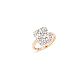 POMELLATO Rechteckiger Diamant Sand Ring - - Accessories - Damen - Gelb - 52 MM
