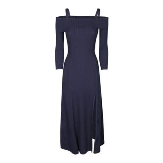 Ganni Blaues Kleid f&uuml;r Frauen Aw23 - - Dresses - Damen - Blau - XS