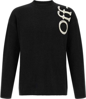 Off-white Pull Col Rond - Vertical Bookish