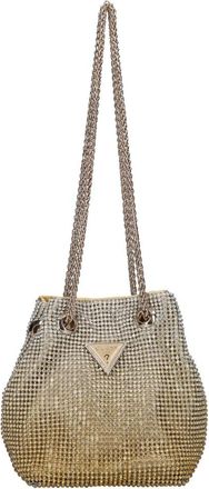 Guess Femme, Sacs, Jaune, Taille: ONE Size Zalina Rhinestone Mini Bucket Bag