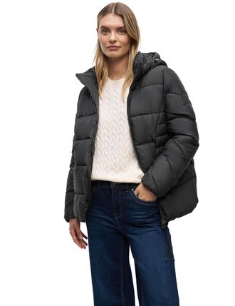 Street One Damen 2005314 Kurze Steppjacke, Black, 38