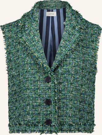 Cartoon Cartoon Tweed-Weste gruen