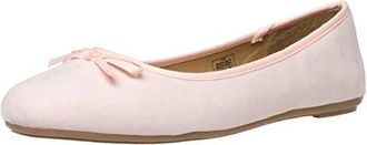 Fitters Footwear Dames Ballerines Helen Microfibre Ballerines Basiques à la Mode avec Noeud (42 EU, Rose)