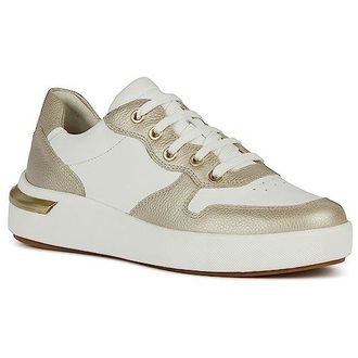 Geox Femme D Dalyla A Basket, Blanc/doré, 38 EU