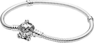 Pandora Disney Cinderella K&uuml;rbiskutschen-Verschluss Armband in Sterling Silber mit Cubic Zirkonia Steinen aus der Disney x Collection, Gr&ouml;&szlig;e 21