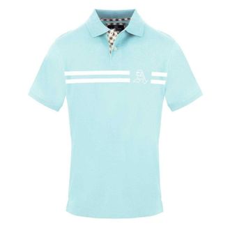 Aquascutum Poloshirt f&uuml;r Herren, Mit Kragen, kurz&auml;rmlig (Himmelblau)