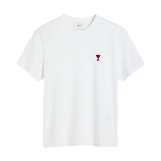 Ami De Coeur T-Shirt mit Rundhalsausschnitt - - Tops - Damen - Wei&szlig; - L