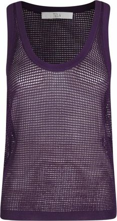 Tela Femme, Tops, Violet, Taille: 38 FR Canotta Comby