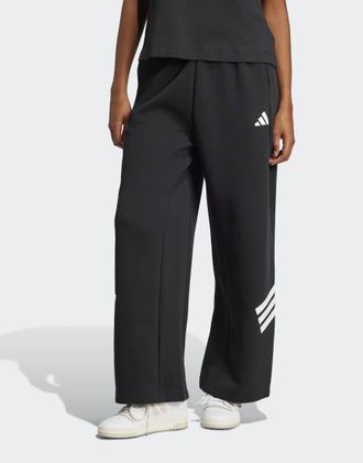 adidas adidas Performance - Future icons - Pantalon &agrave; 3 bandes avec ourlets ouverts - Noir