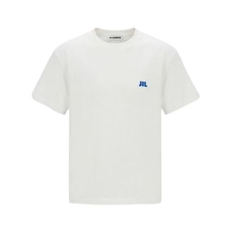 Jil Sander Baumwoll-Rundhals-T-Shirt - - Tops - Herren - Wei&szlig; - L