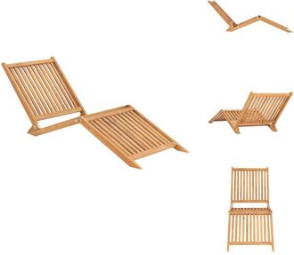 vidaXL Sonnenliege Massivholz Teak - Teakholzm&ouml;bel - Gartenliege - Sonnenliege - Outdoor Liege - Holzliege