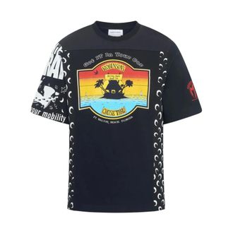 Marine Serre Herren, Oberteile, Schwarzk, SGr&ouml;&szlig;e