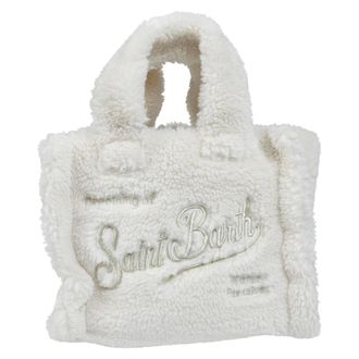 MC2 Saint Barth Petit sac Vanity Mini Teddy - Femme - Sacs - Blanc - Taille: ONE Size