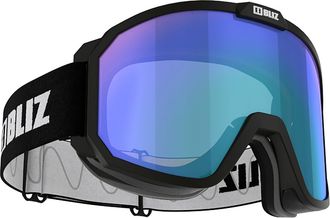 Bliz Rave Skibrille, Black-Light orange-Blue Multi