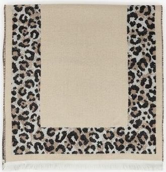 Au Printemps Paris gedruckter Schal - Beige