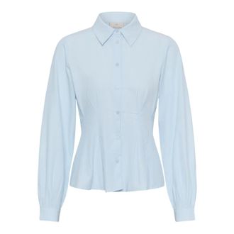 Kaffe Kagiulia Hemdbluse - - Blouses & Shirts - Damen - Blau - XL