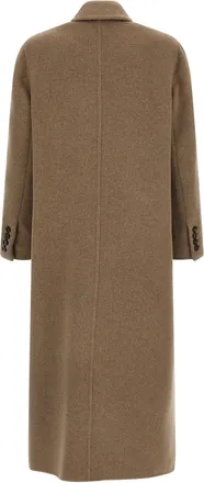 Max Mara Pure Cashmere Double-Breasted Coat - Camel