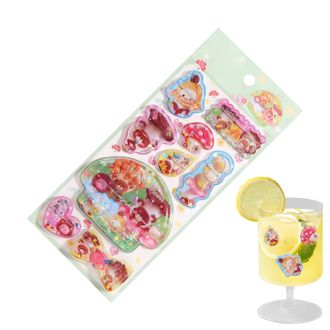 Generico Aufkleber für Kinder, PVC-Aufkleber, 3D-Wasseraufkleber für Scrapbooking, für tragbare Tassen, Wand, Koffer, Gepäck, Notizbücher, Brille