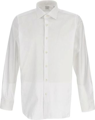 Bagutta Homme, Chemises, Blanc, Taille: XL Poplin Shirt