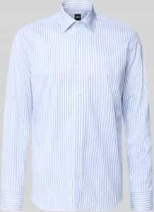 HUGO BOSS Regular Fit Businesshemd aus Baumwoll-Mix Modell H-Joe-kent