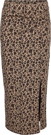 Noisy May Noisy May Damen Nmcamilla Hw Knot Skirt JRS Noos, Silver Mink, S EU