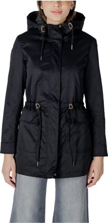 Only Schwarze Button-Up Jacke Fr&uuml;hling/Sommer - - Jackets - Damen - Schwarzk - M