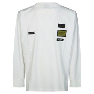 Maison Margiela Homme, Tops, Blanc, Taille: S T-shirt &agrave; manches longues
