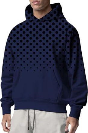 Generic Y2K Sweat &agrave; capuche pour homme - Sweat &agrave; capuche tendance - Manches longues - Confortable - Doux - Manches longues - Coupe ample - Coupe droite - Avec