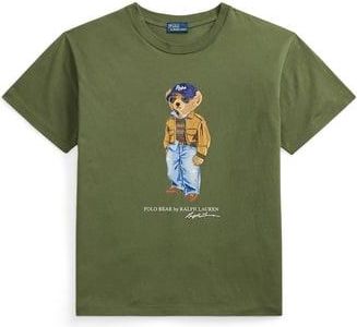 Polo Ralph Lauren T-shirt imprim&eacute; &agrave; col rond en coton
