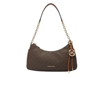 Michael Kors Nolita Medium Signature Logo Chain Pochette - - Bags - Damen - Braun - ONE SIZE