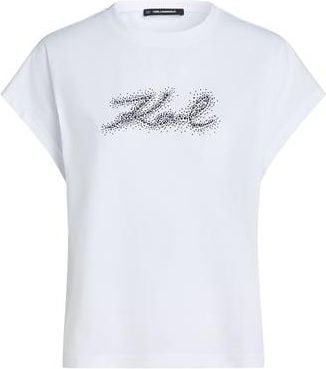 Karl Lagerfeld T-shirt droit &agrave; logo en coton