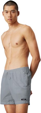 Calvin Klein Herren Badeshorts Medium Drawstring Schnelltrocknend, Grau (Quarry), M