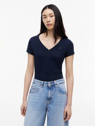 Tommy Jeans V-Shirt TJW 3PACK V-NECK TEE (Packung, 3-tlg., 3er-Pack) Baumwolle, V-Ausschnitt, 3 St&uuml;ck im Set