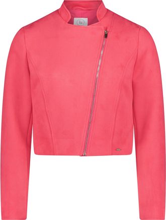 Betty & Co Damen Bikerjacke mit Stehkragen 46, Koralle