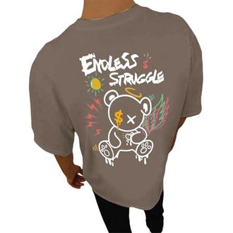 Generic T-shirt d&eacute;t&eacute; &agrave; manches courtes pour homme avec imprim&eacute; sur le dos pour hommes, t-shirt &agrave; manches courtes, v&ecirc;tements r&eacute;tro d&eacute;contract&eacute;s, t-shirt &agrave; col 