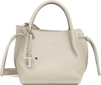 Tod's Tods Hobo Bags - Structured Off-White Handbag - Gr. unisize - in Grau - f&uuml;r Damen