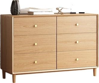 Generic Aufbewahrungsschrank Massivholz Schubladenschrank, nordischer Stil Aufbewahrungsschrank f&uuml;r Schlafzimmer Wohnzimmer (Farbe: 120x42x80cm 6 Schubladen)