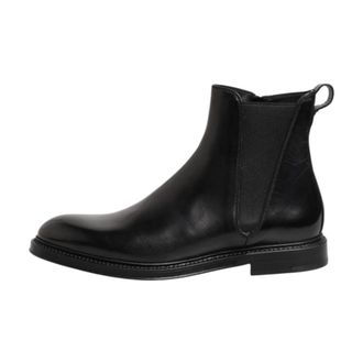 Dolce & Gabbana Chelsea Lederstiefel - - Shoes - Herren - Schwarzk - 44 EU